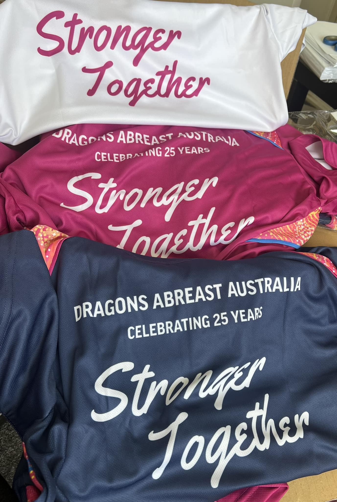 DAA 25th Anniversary Shirts - Dragons Abreast Australia