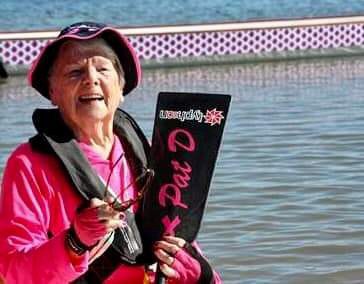 Pat Daly - Our Oldest Member - Dragons Abreast Australia
